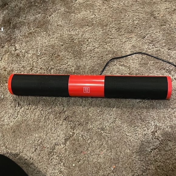 gentek | Portable Audio & Video | Red And Black Sound Bar Speaker With ...